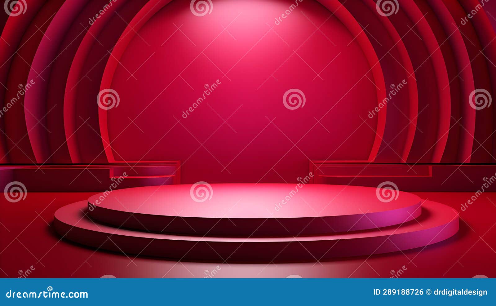 Modern Studio Background in Ruby Colors. Elegant Room for Product ...