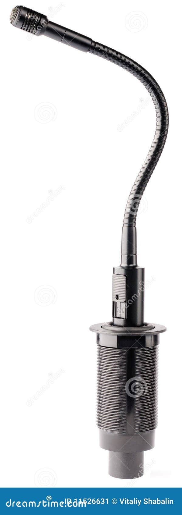 Modern studio microphone stock image. Image of black - 11526631