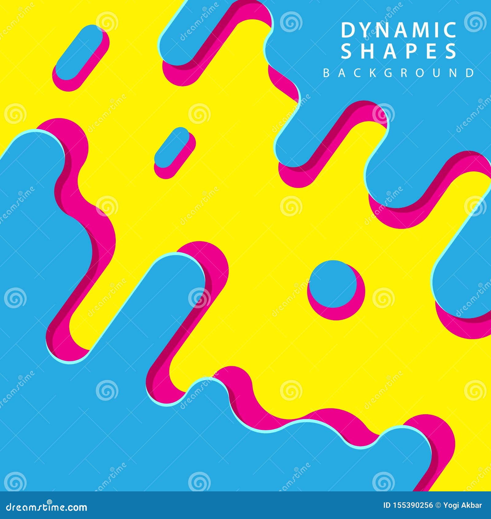 Modern Dynamic Shapes Style Background Stock Vector - Illustration of ...