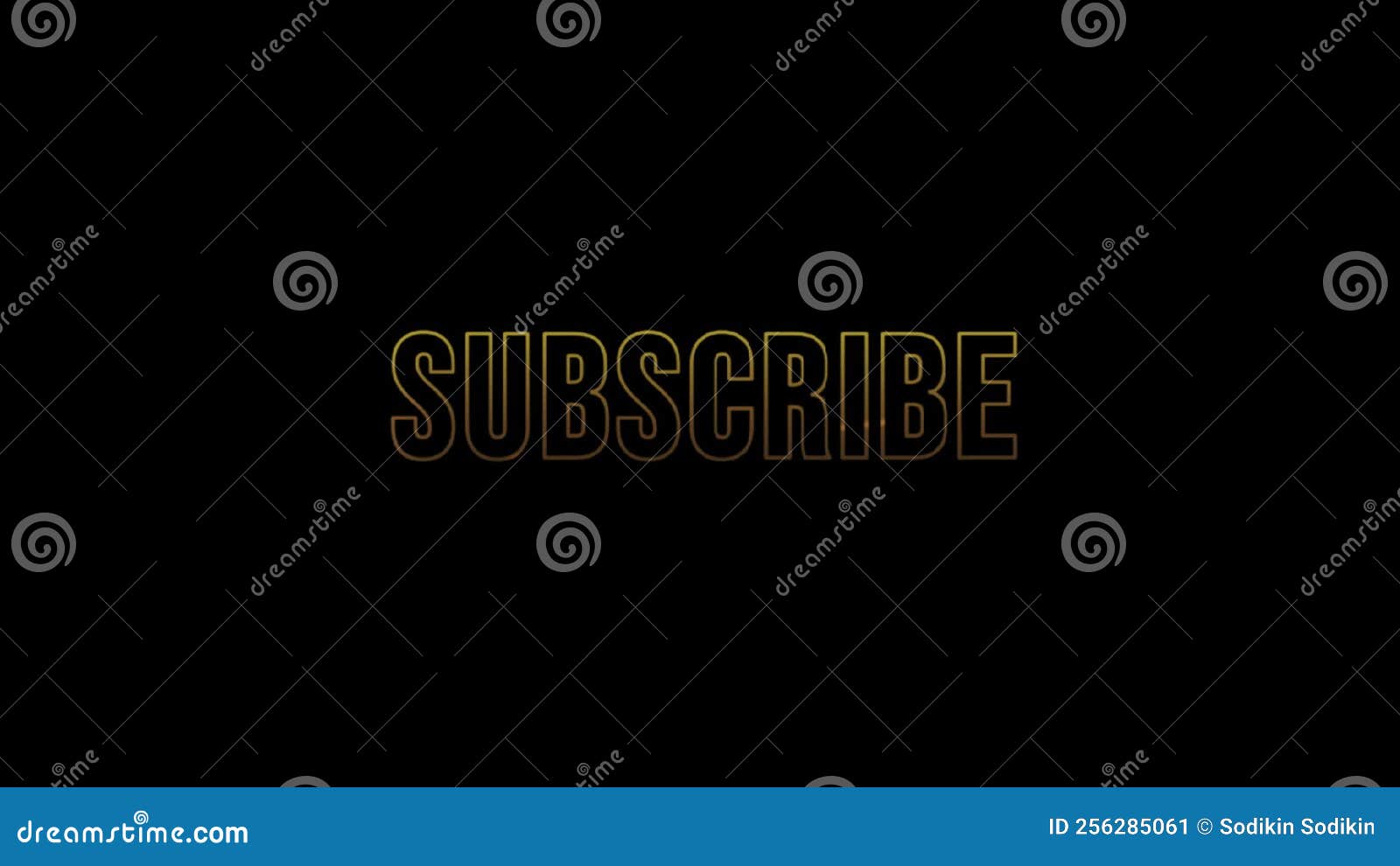 Modern Style Animation Subscribe with Black Background Stock Video ...