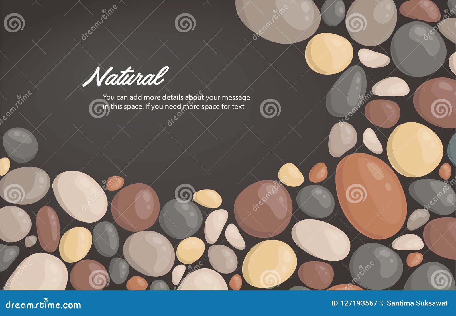 Modern Style Close Up Round Stone Background and Space for Write ...