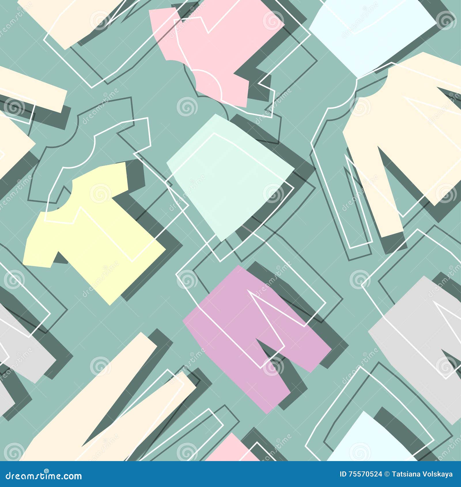 Modern Style Clothes Banner Color Design Stock Vector - Illustration of ...