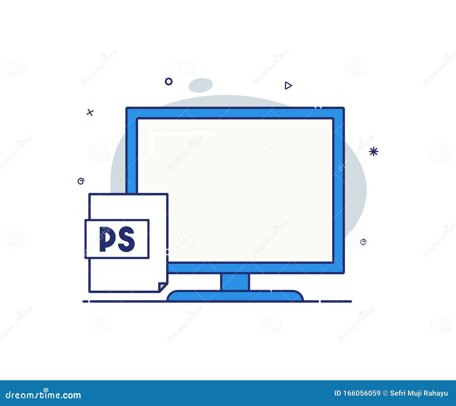 Modern Style Computer Icon Vector Stock Vector - Illustration of ...