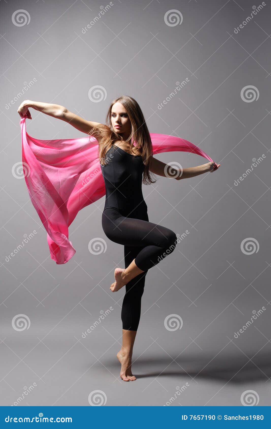 Modern style dancer stock photo. Image of jump, gymnastic - 7657190