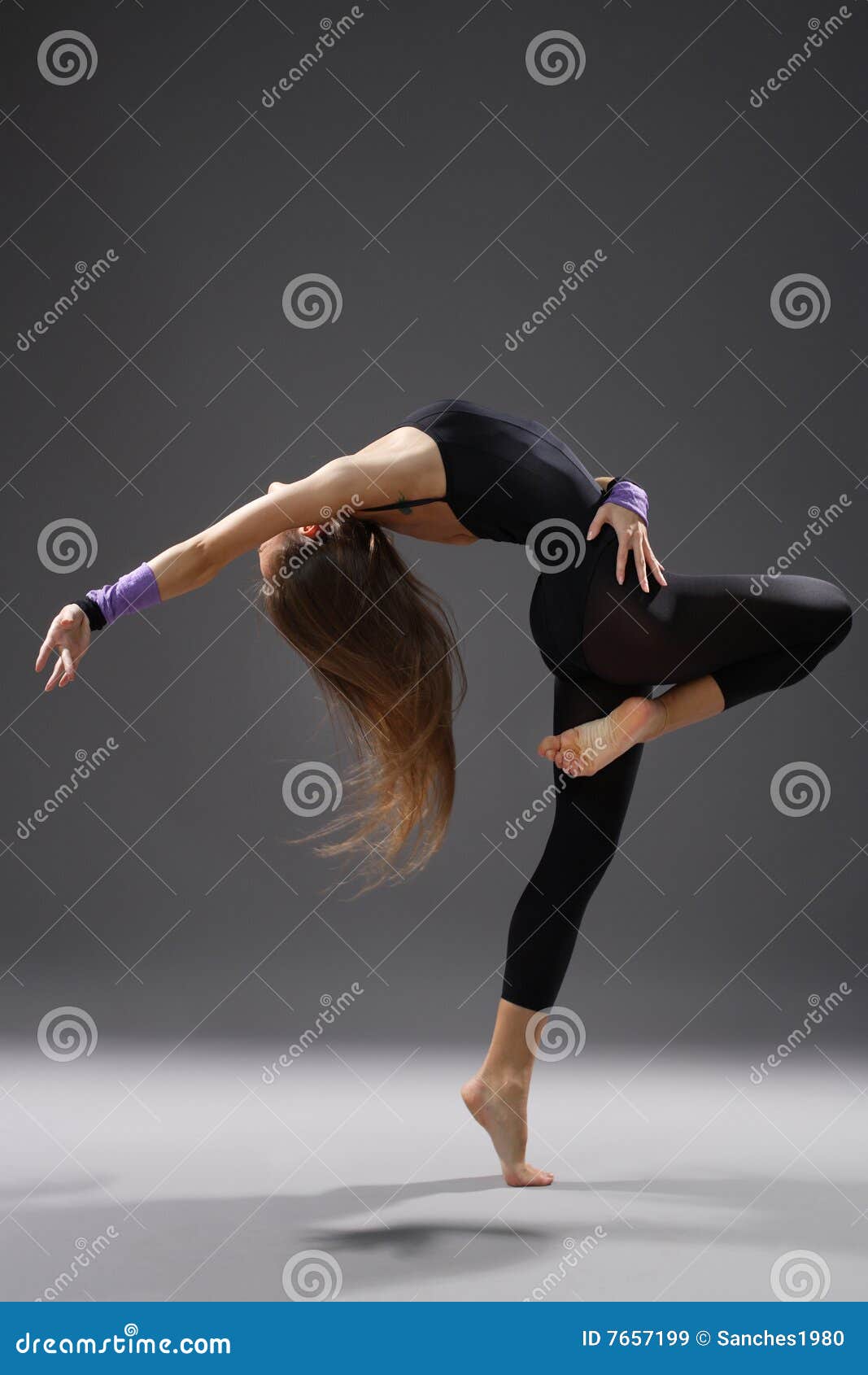 Modern style dancer stock image. Image of gymnastic, fashion - 7657199