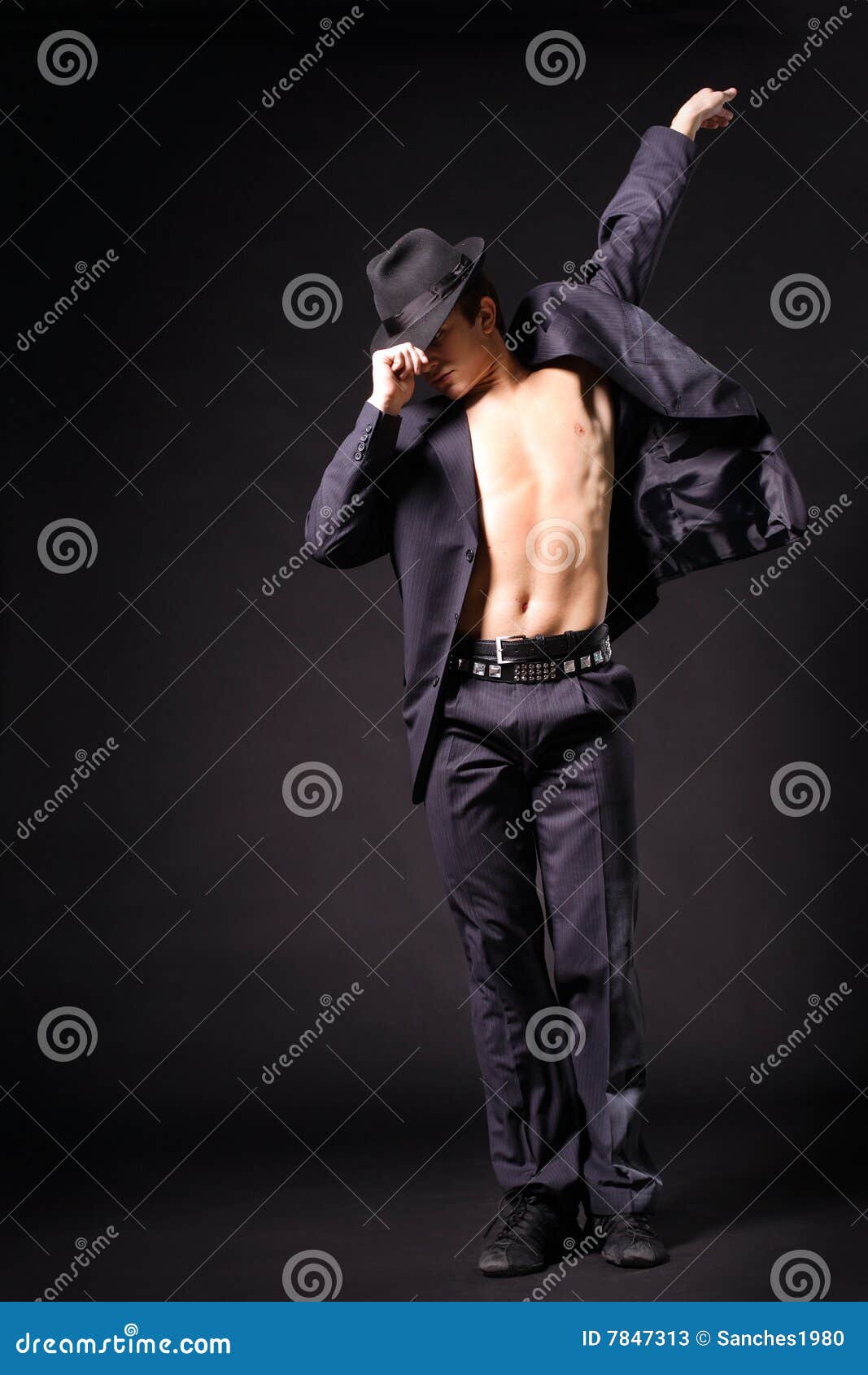 Modern style dancer stock image. Image of suit, black - 7847313