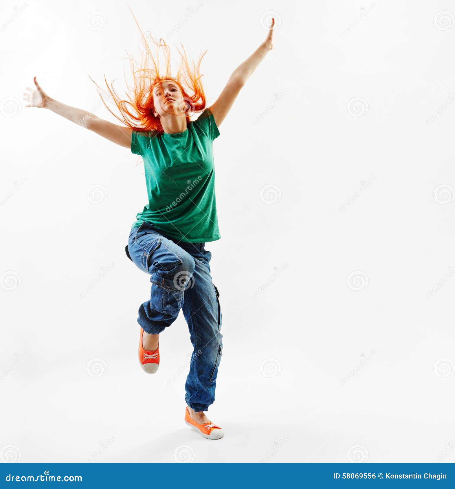 Modern Style Dancer Jumping Stock Photo - Image of people, modern: 58069556