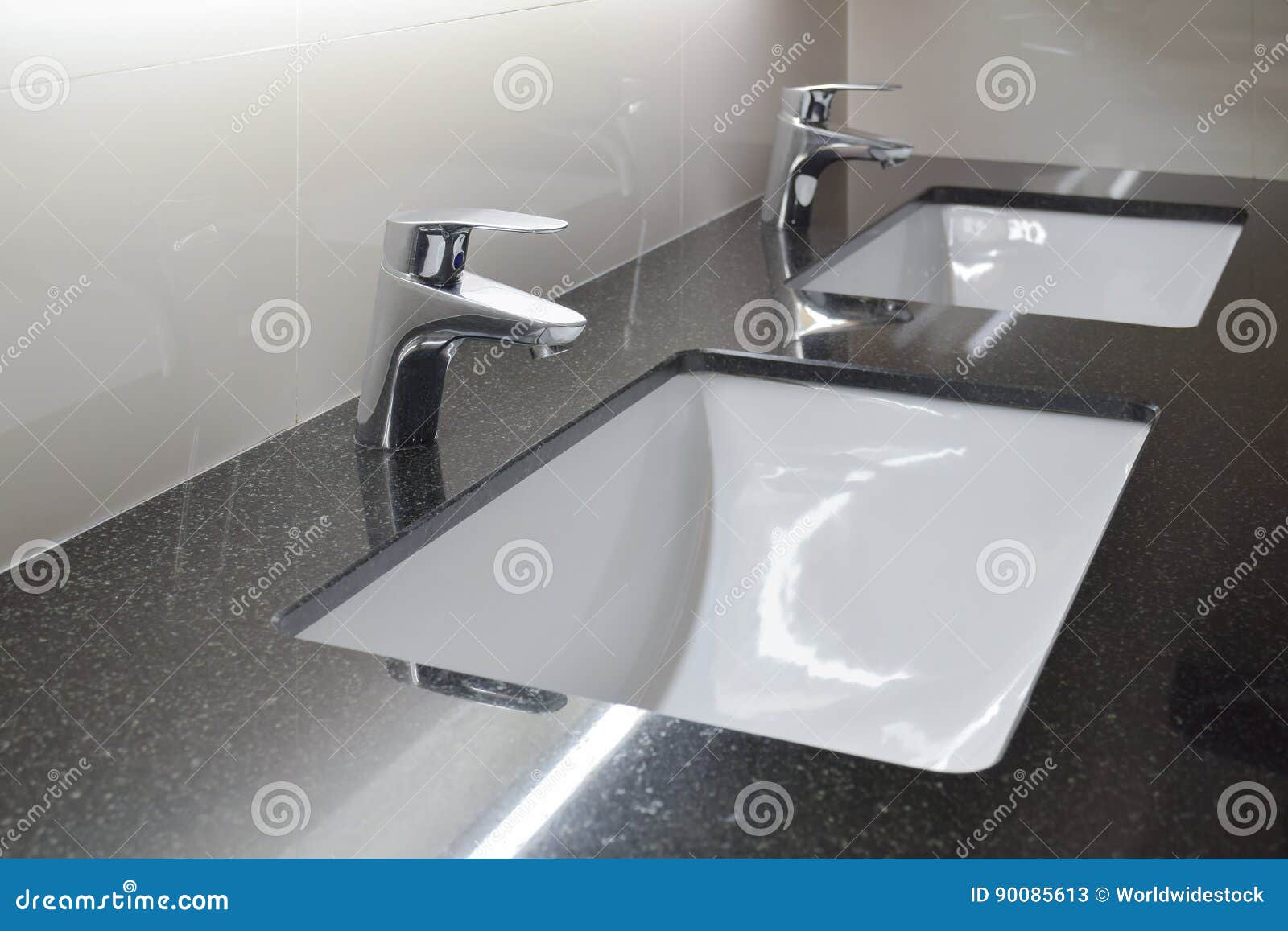 Modern Style Faucet with Granite Counter Top Stock Image - Image of ...