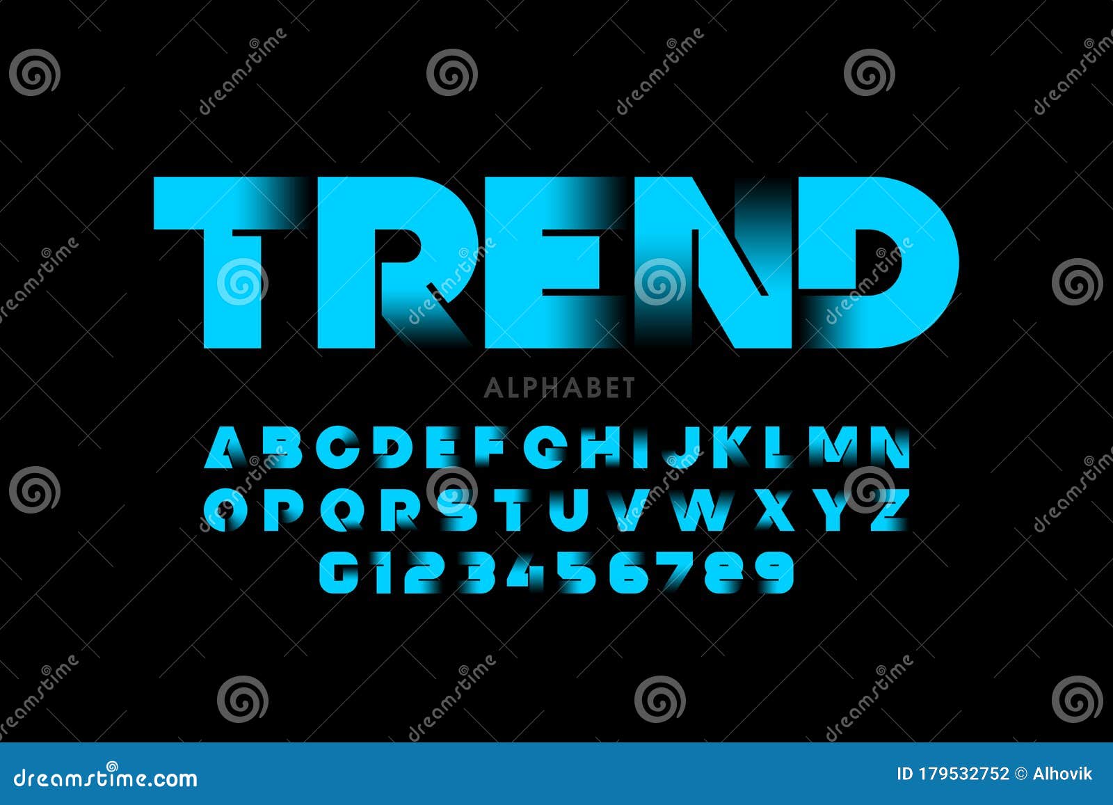Modern style font stock vector. Illustration of minimalism - 179532752