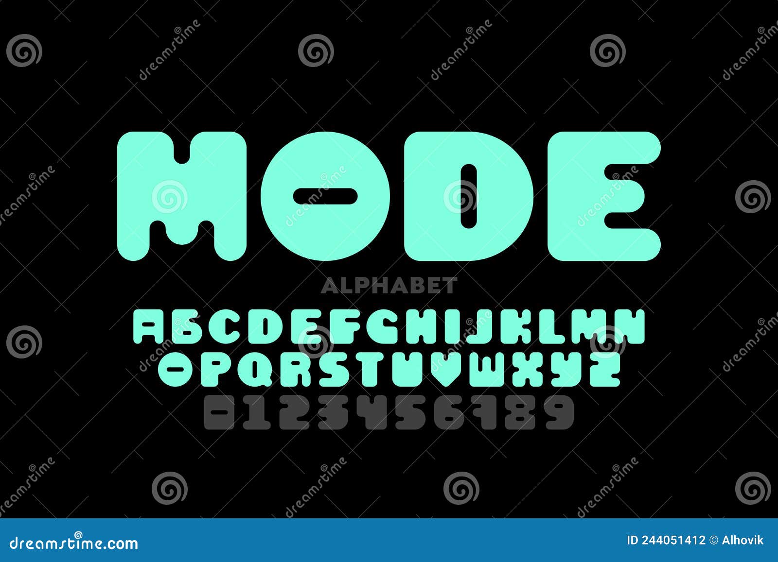 Modern style font stock vector. Illustration of language - 244051412
