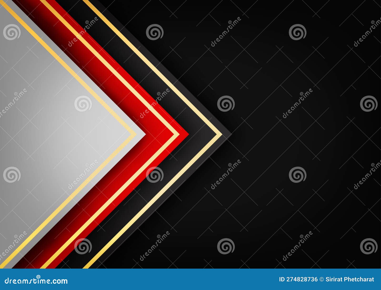 Modern Style Frame Triangle Presentation Gold Line Vector Background ...