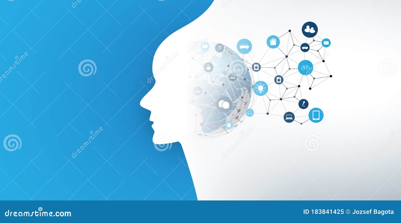 Modern Style Futuristic Machine Learning, Artificial Intelligence ...