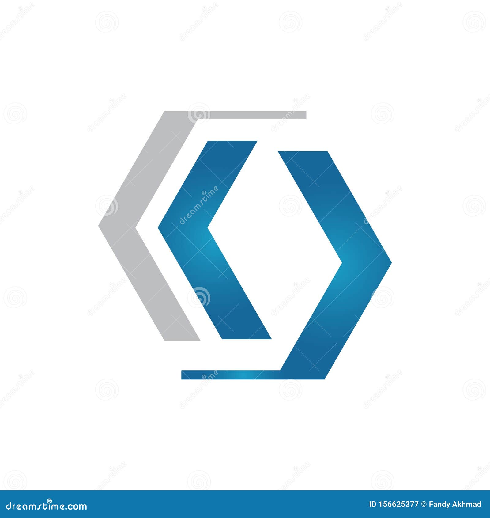 Modern Style Geometric Tech Hexagonal Logo Design Icon Vector Element ...