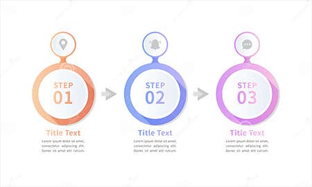 Modern Style Infographic with Business Timeline Template for Introducing Steps Stock Vector ...
