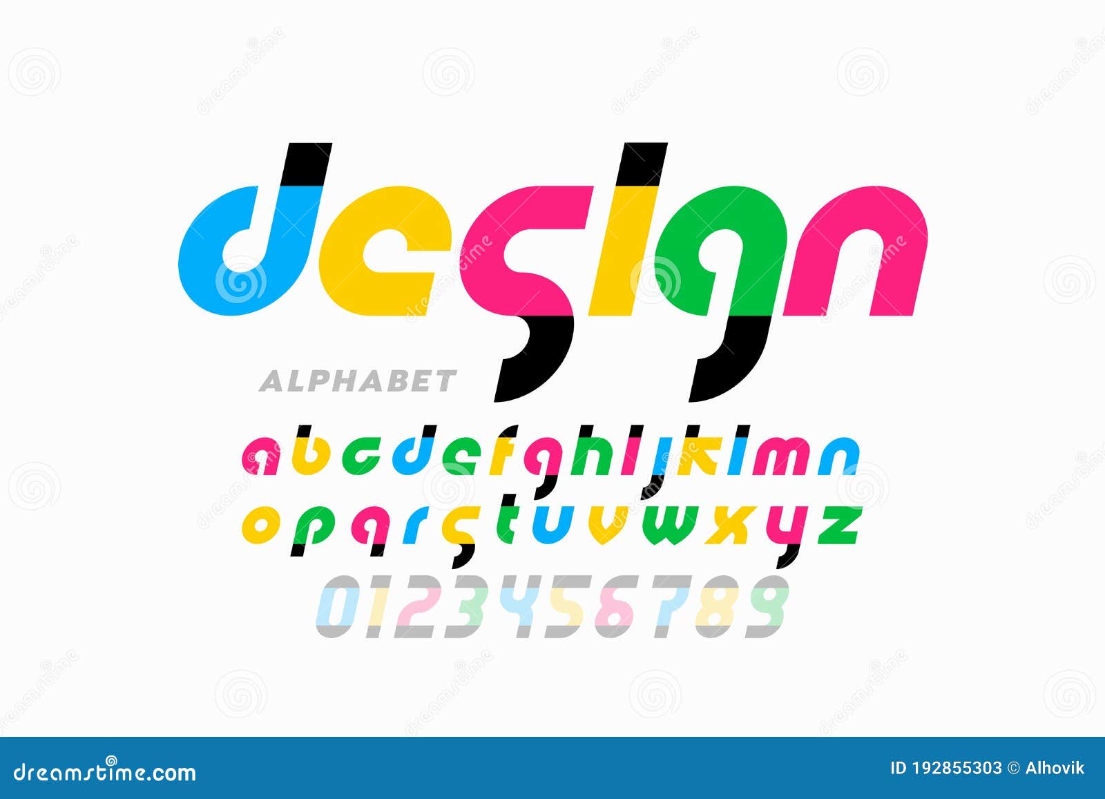 Modern Style Lowercase Font Stock Vector - Illustration of casequot ...