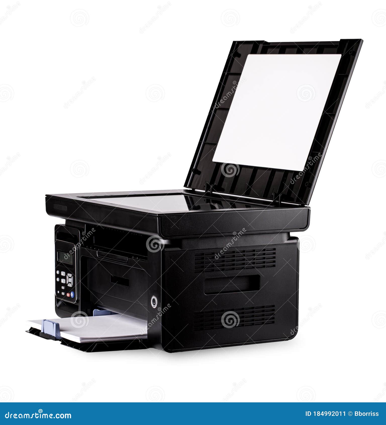 Modern Style Office Device Isolated with Clipping Path Over White Stock ...