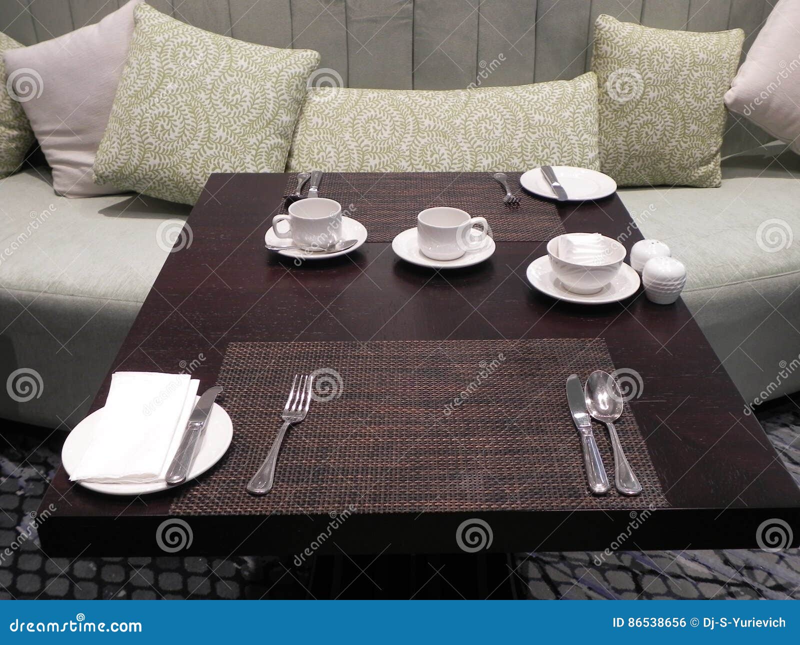 Modern Style Restaurant Indoor at Hotel Stock Photo - Image of business ...