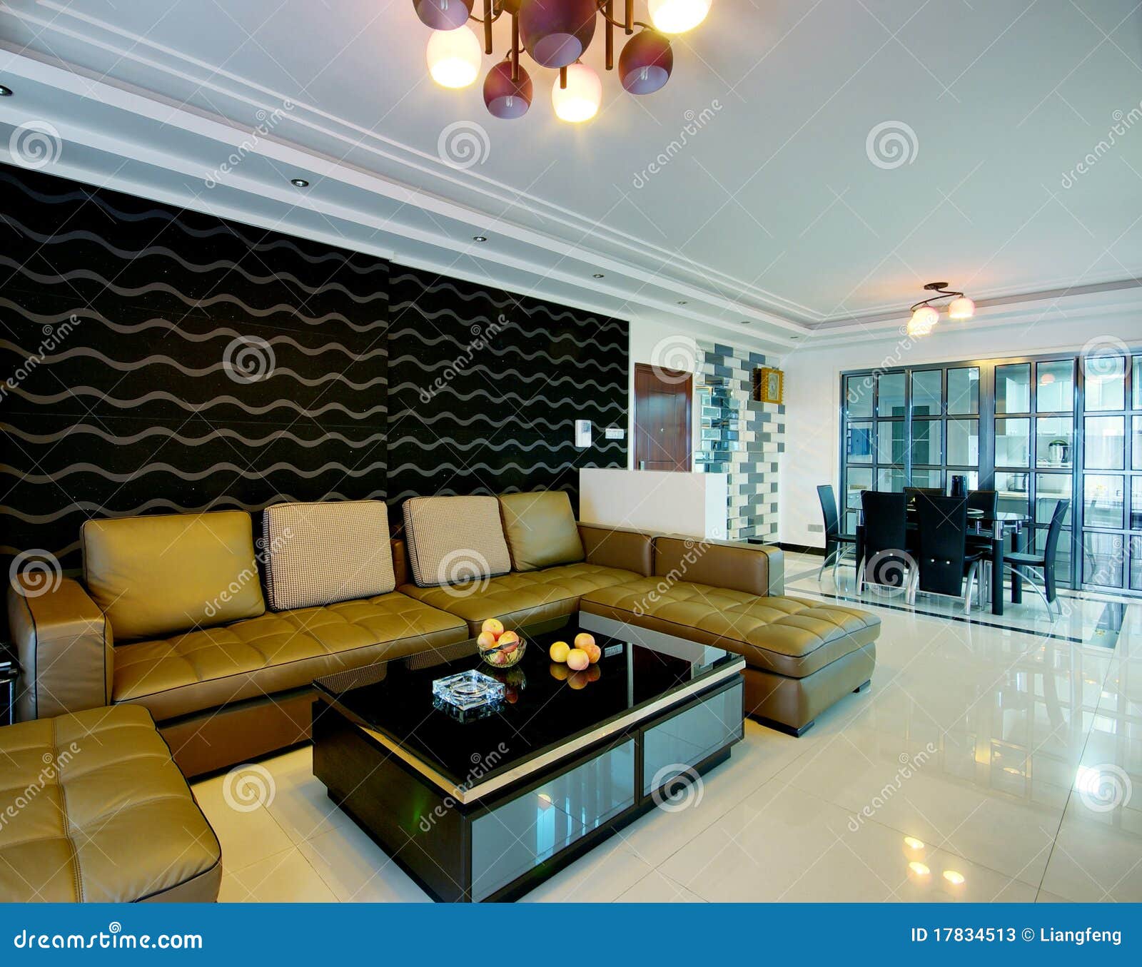 Modern Style Room Decorated Stock Image - Image of construction ...