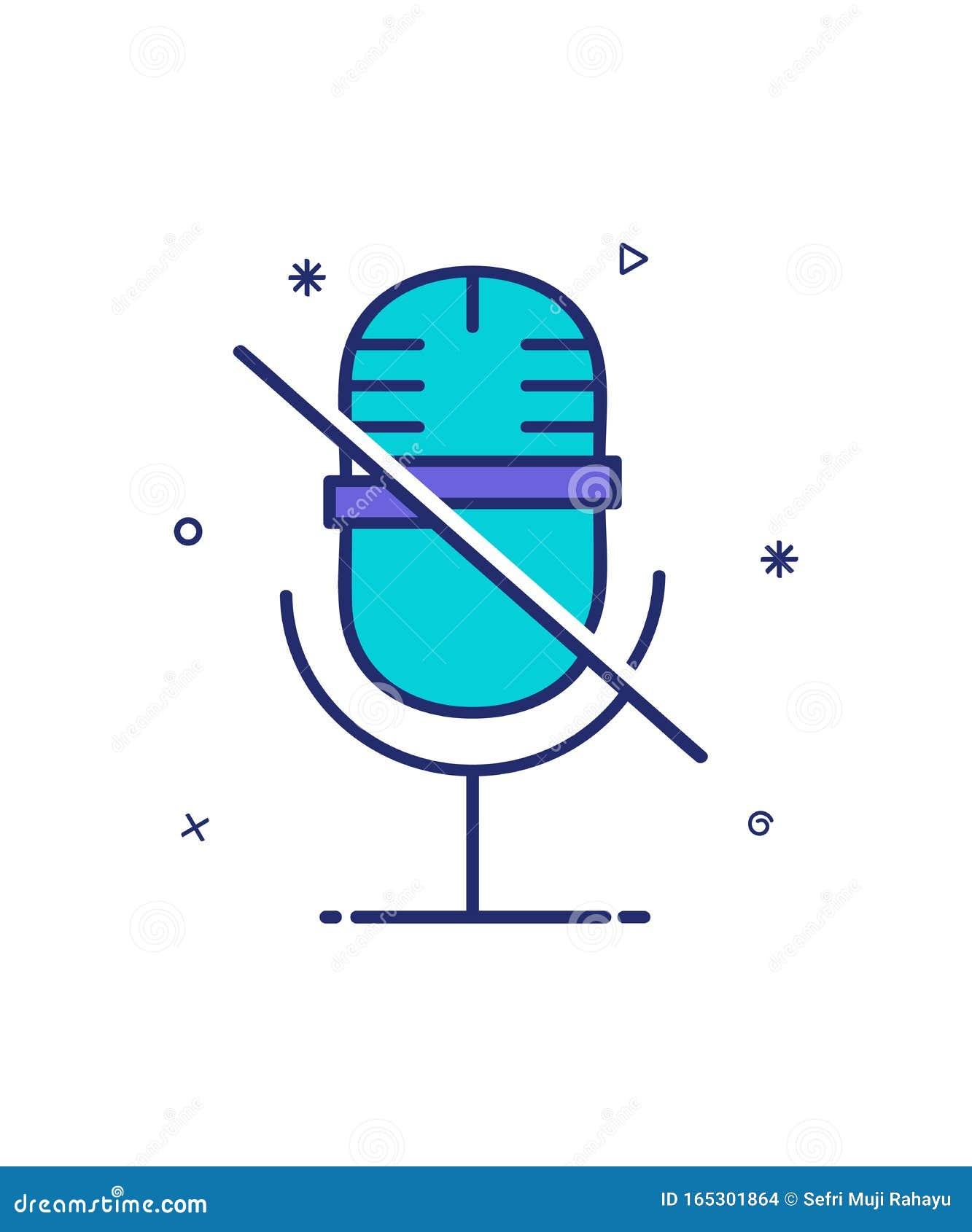 Modern Style Silent Mode Vector Icon Stock Vector - Illustration of ...