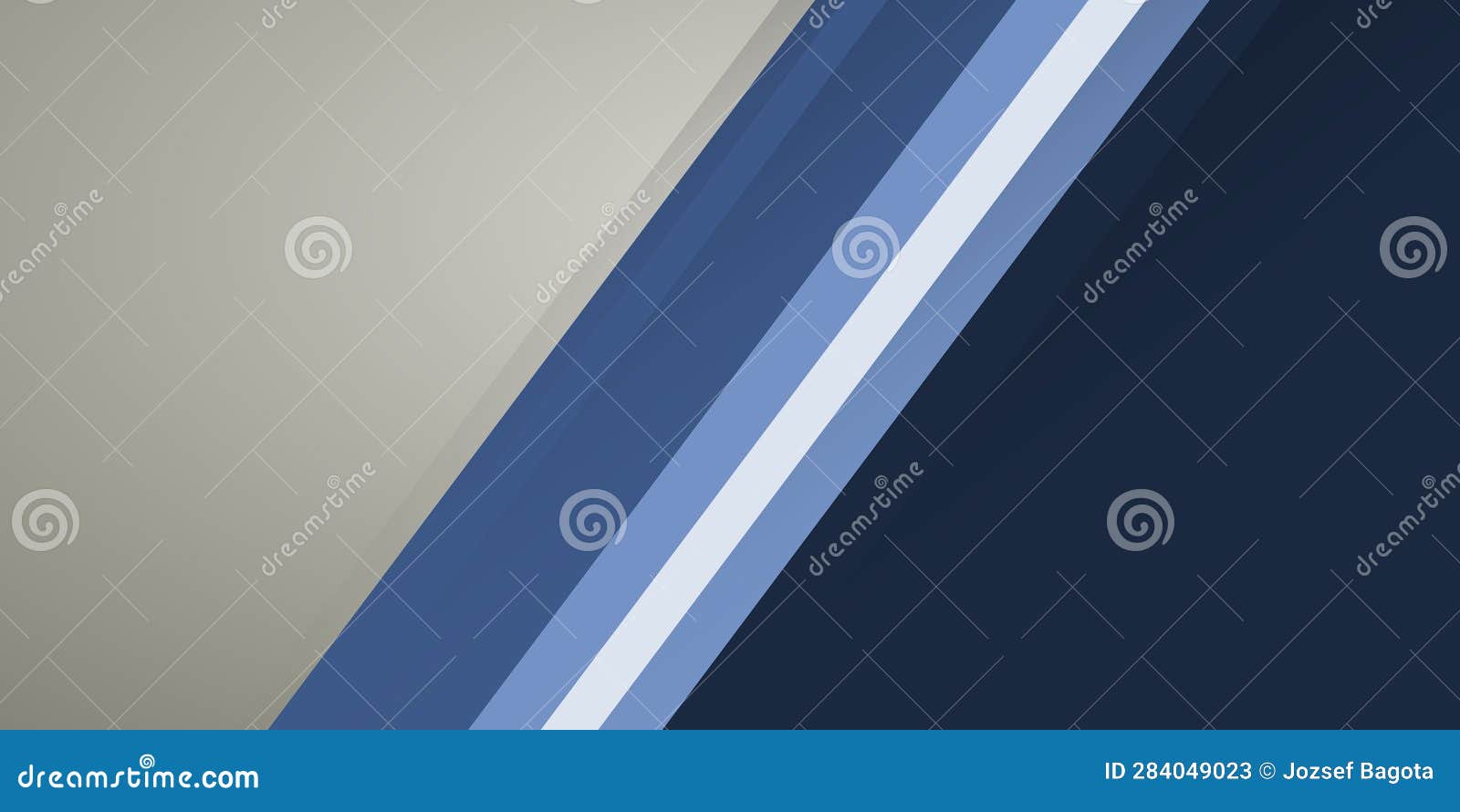 Modern Style Slanted Lines Pattern, Grey and Blue Colored Banner ...