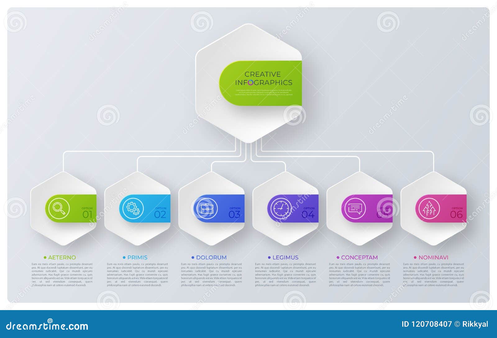 Modern Style Structure Chart, Infographic Design, Visualization Stock ...
