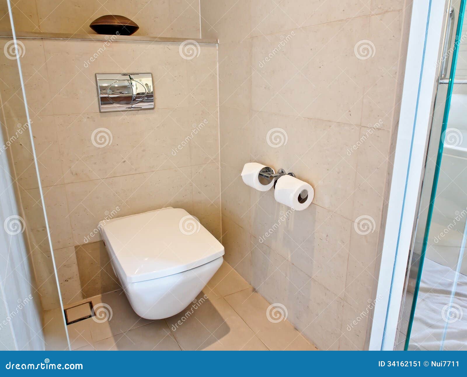 Modern style toilet stock image. Image of architecture - 34162151
