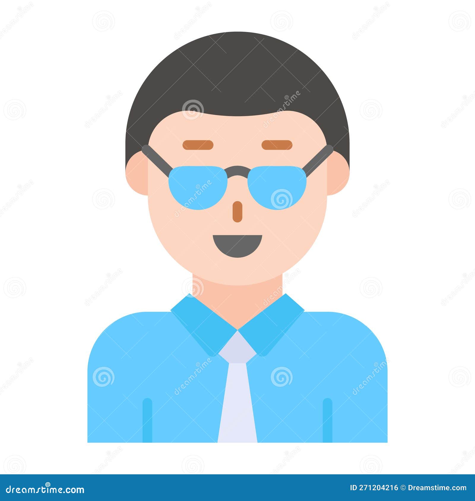 Modern Style Vector of Professor, Professional Worker Avatar Stock ...