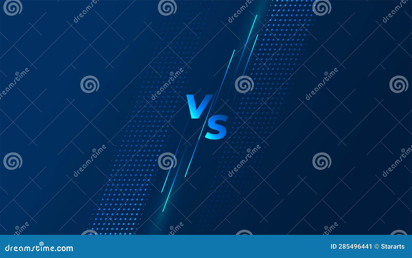 Modern Style Versus Tournament Banner for Duel Combat Battle Stock ...