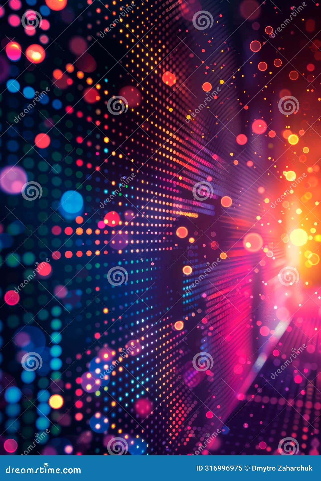 Modern Stylish Background with Digital Pixels and Icons Representing ...