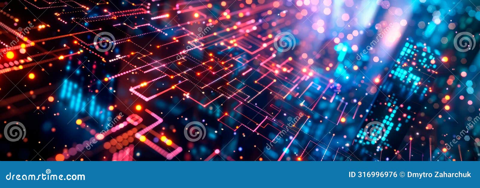 Modern Stylish Background with Digital Pixels and Icons Representing ...