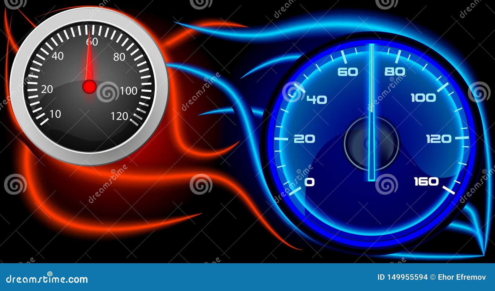 Modern and Stylish Background with a Picture of the Speedometer Stock ...