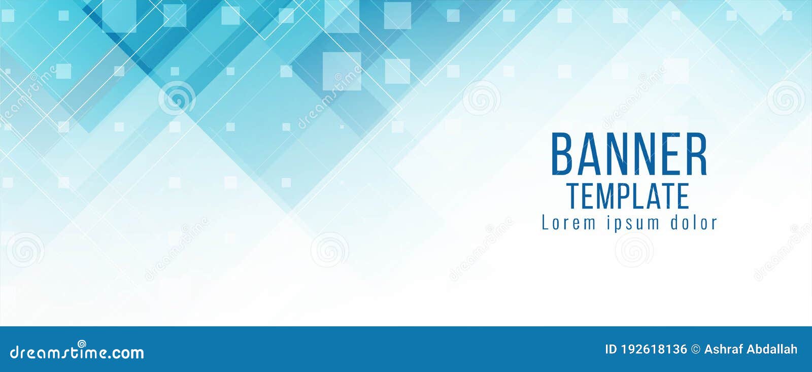 Modern Stylish Banner Template Vector Stock Vector - Illustration of ...