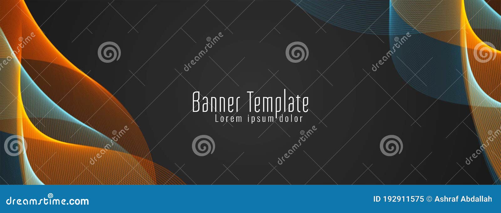 Modern Stylish Colorful Wavy Banner Design Stock Vector - Illustration ...