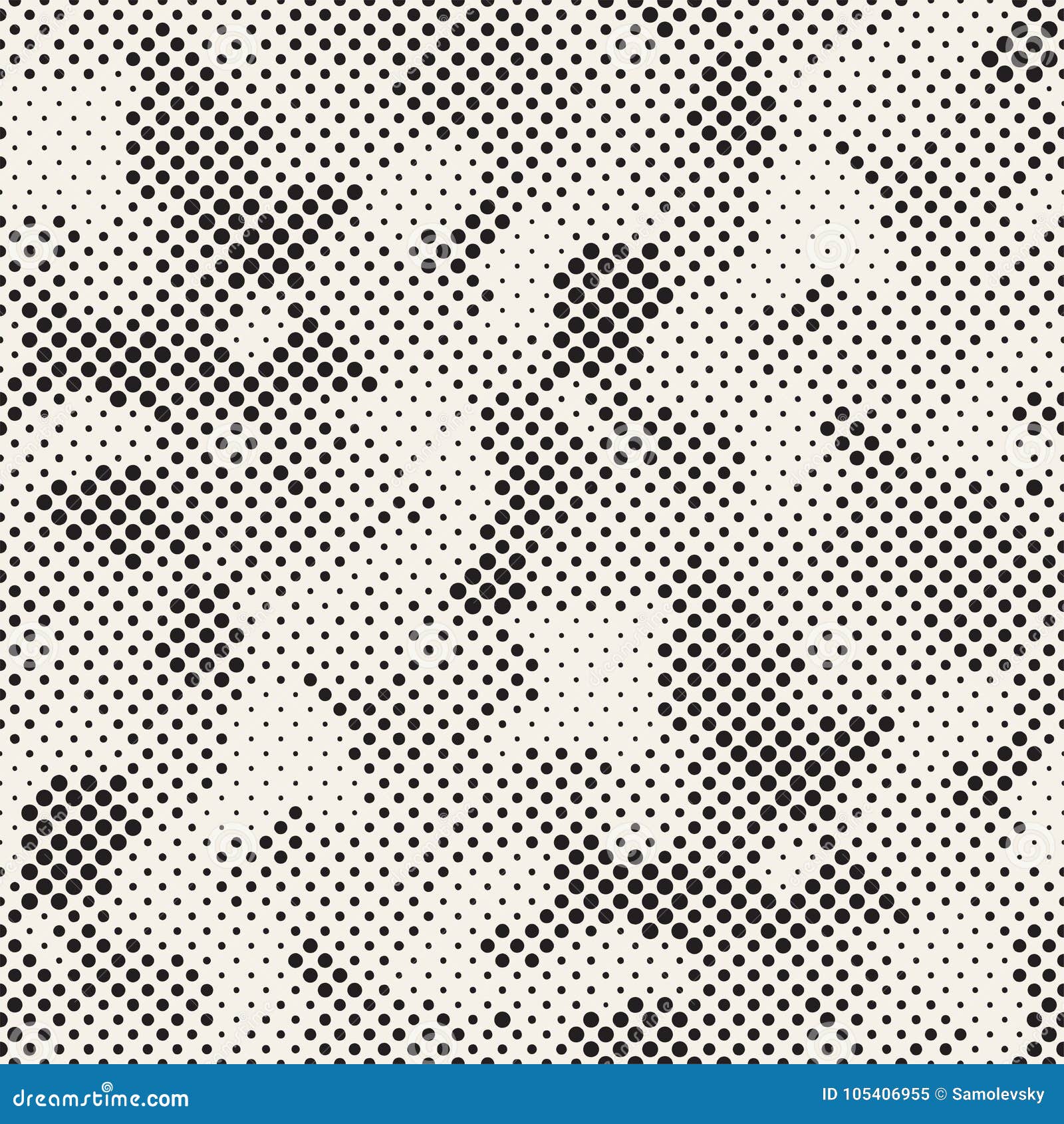 Modern Stylish Halftone Texture. Endless Abstract Background with ...