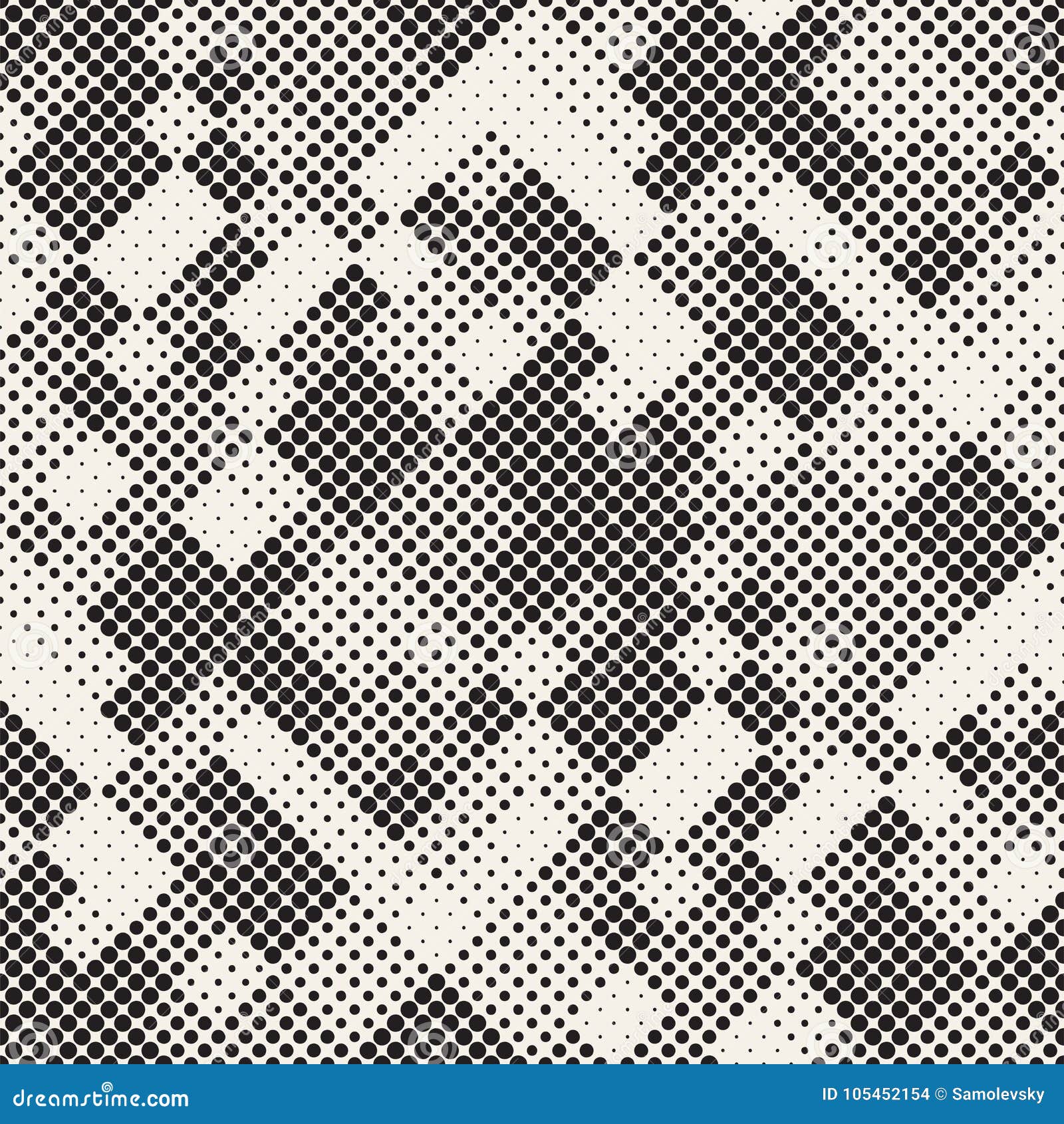 Modern Stylish Halftone Texture. Endless Abstract Background with ...