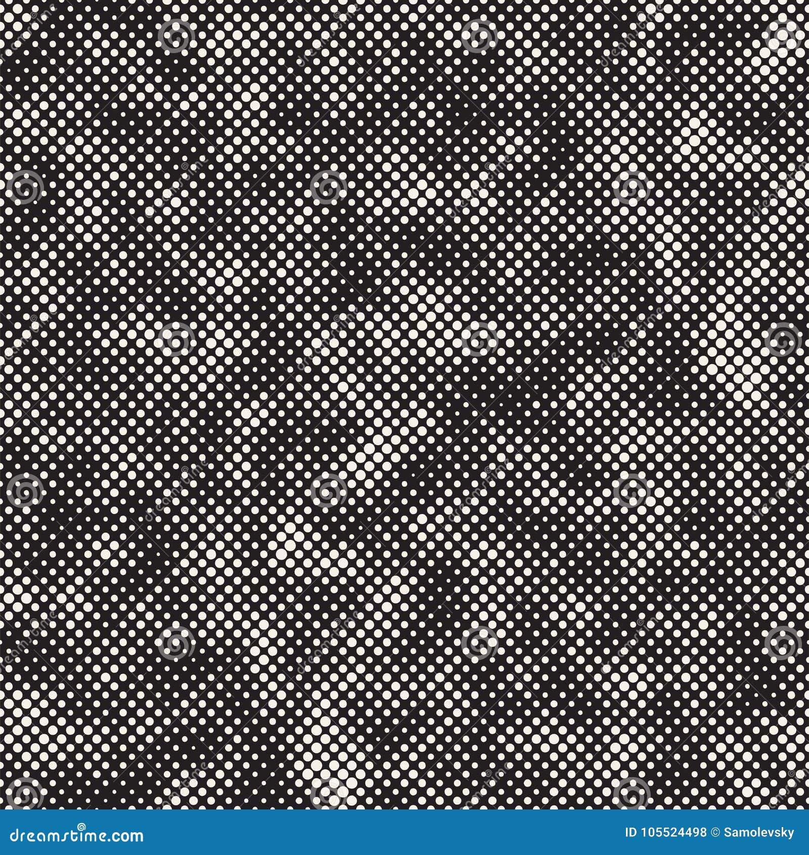 Modern Stylish Halftone Texture. Endless Abstract Background with ...