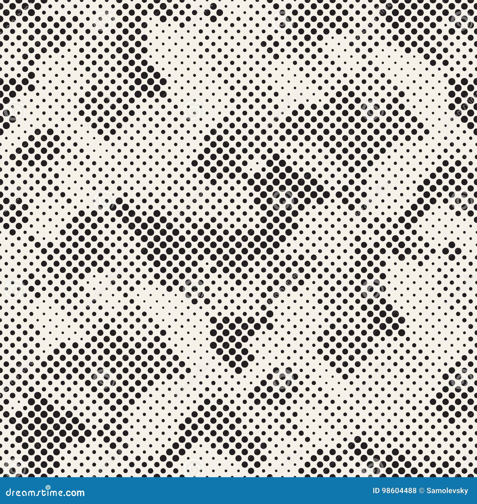 Modern Stylish Halftone Texture. Endless Abstract Background with ...