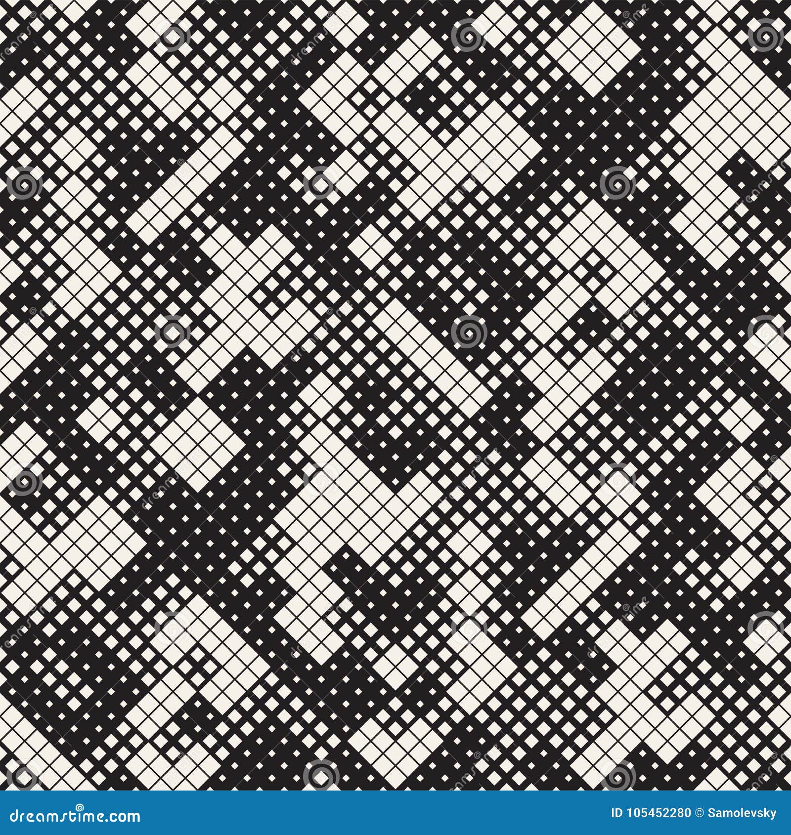 Modern Stylish Halftone Texture. Endless Abstract Background with ...