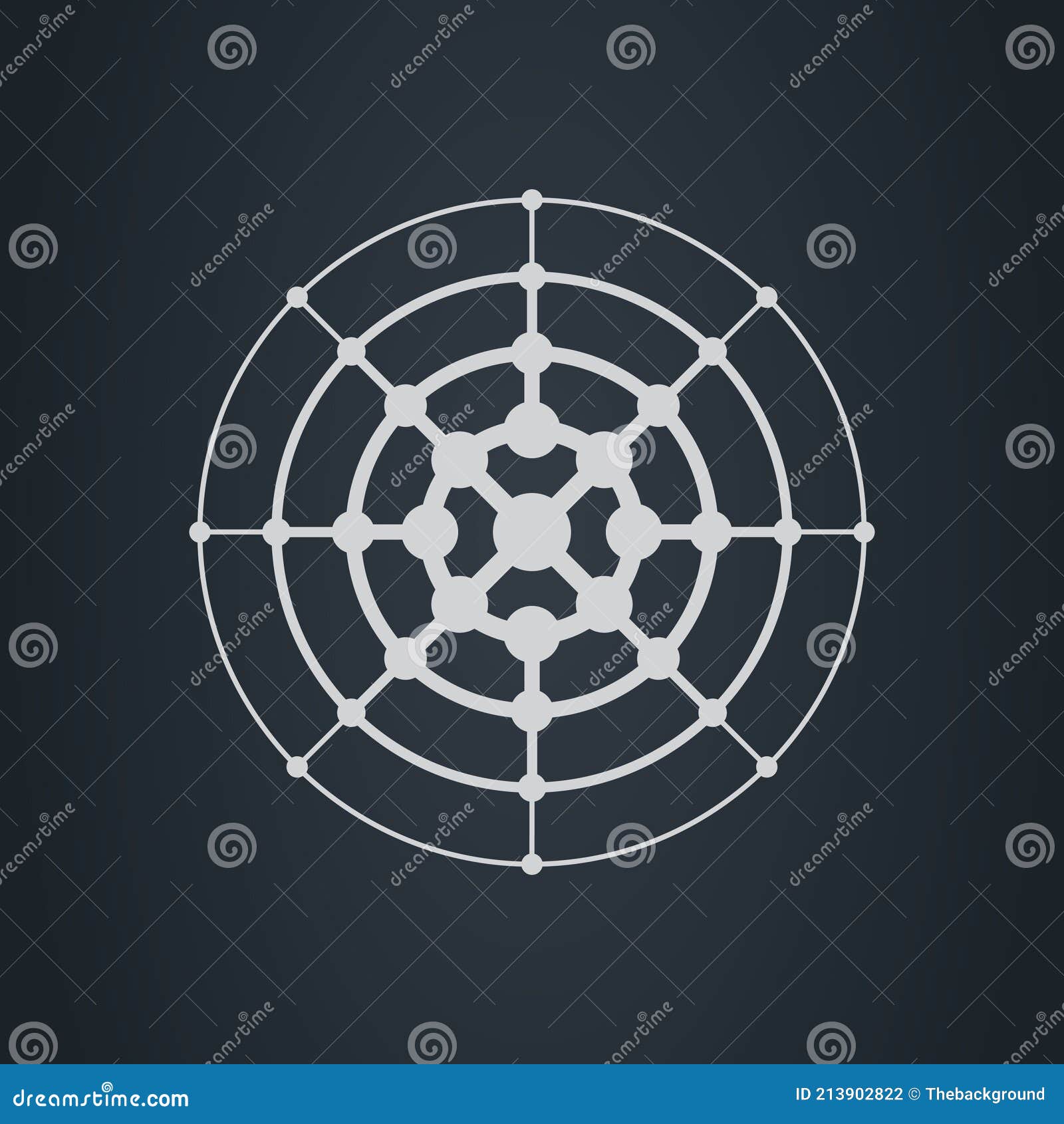 Modern Stylish Logo. Design Element with Circles and Lines. Vector ...