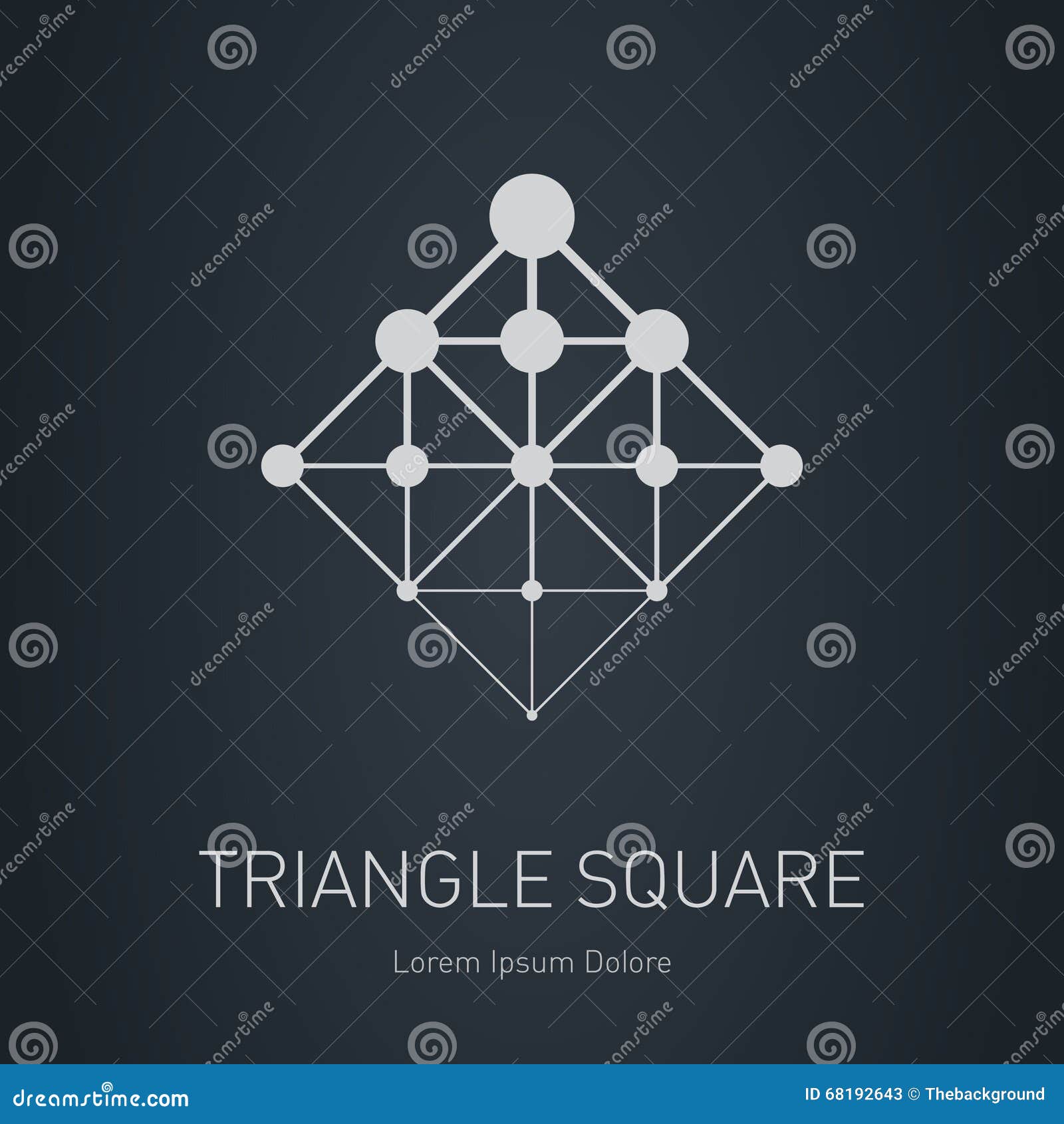 Modern Stylish Logo. Design Element with Squares, Triangles and Stock ...