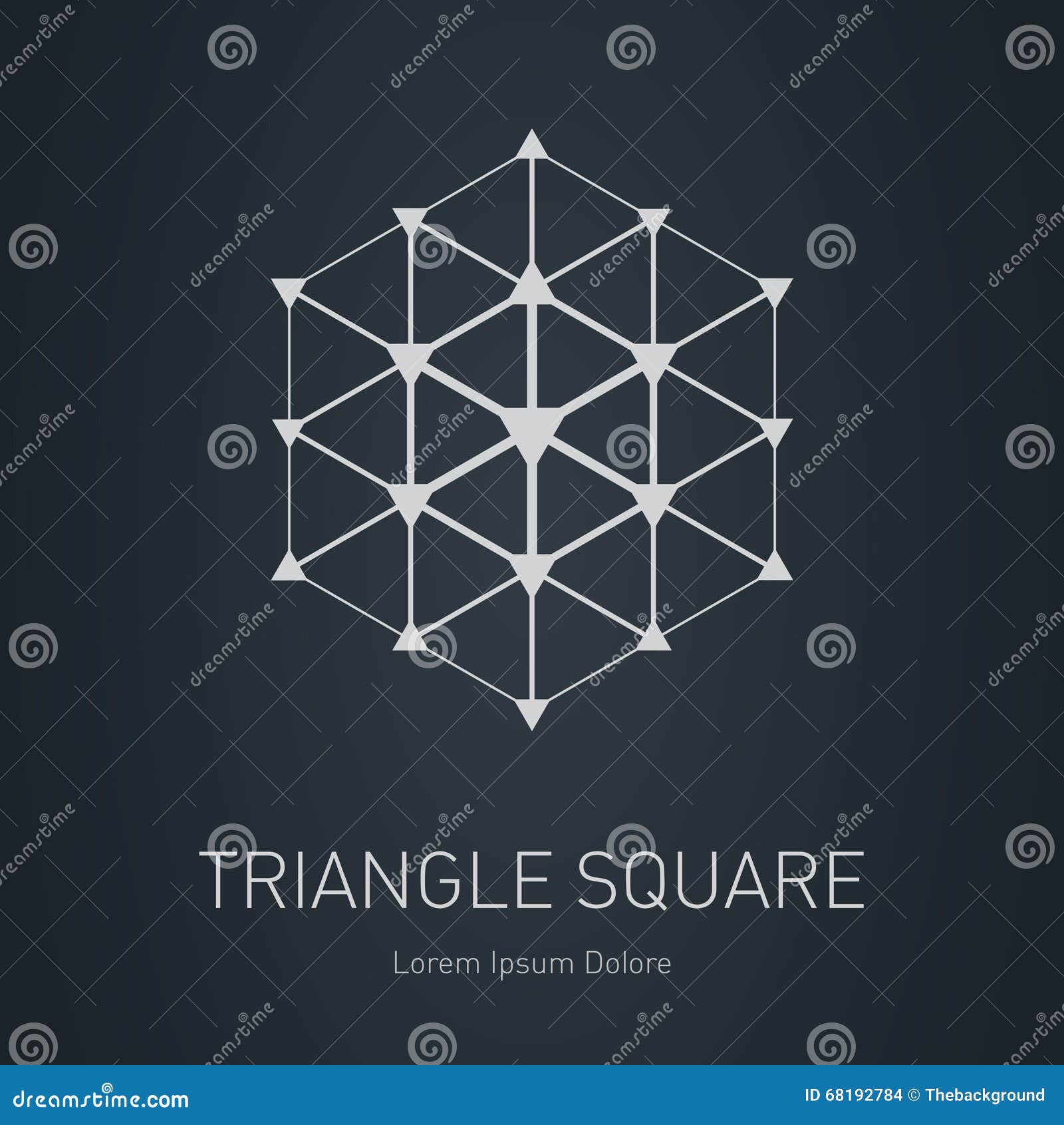 Modern Stylish Logo. Lowpoly Mesh Stock Vector - Illustration of ...