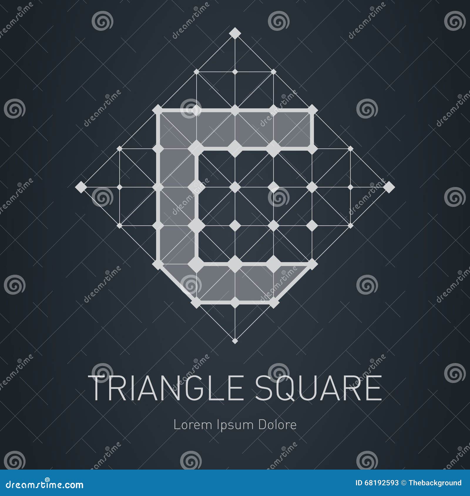 Modern Stylish Low Poly Logo with Letter C. Low-poly Design Elem Stock ...