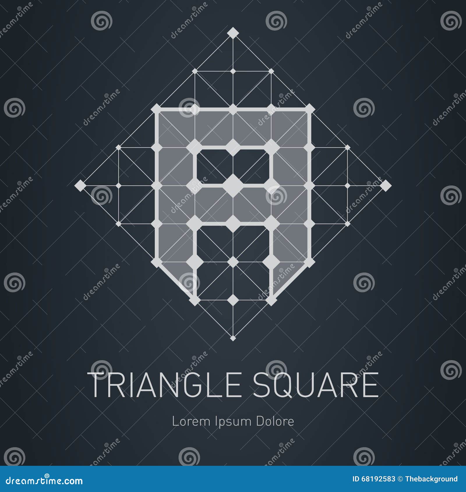 Modern Stylish Low Poly Logo with Letter a. Low-poly Design Elem Stock ...