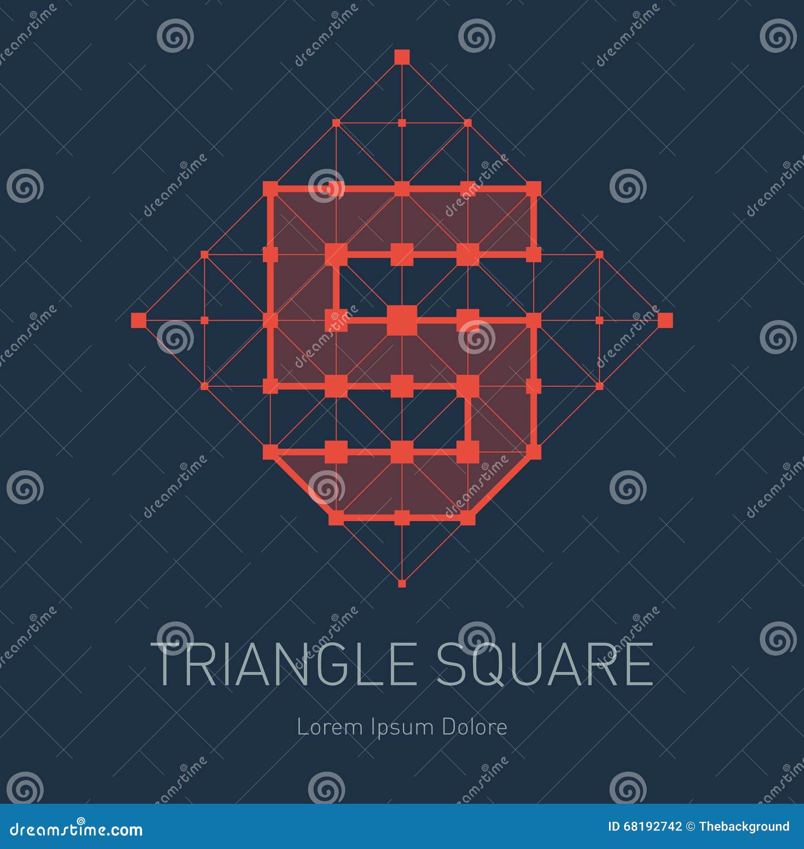 Modern Stylish Low Poly Logo with Letter S or Number Five. Low-poly ...