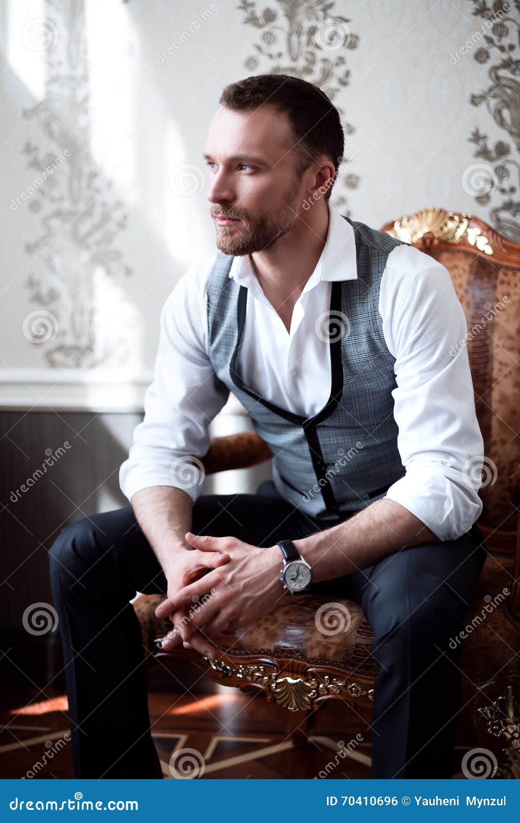 Modern Stylish Man stock photo. Image of beauty, copy - 70410696
