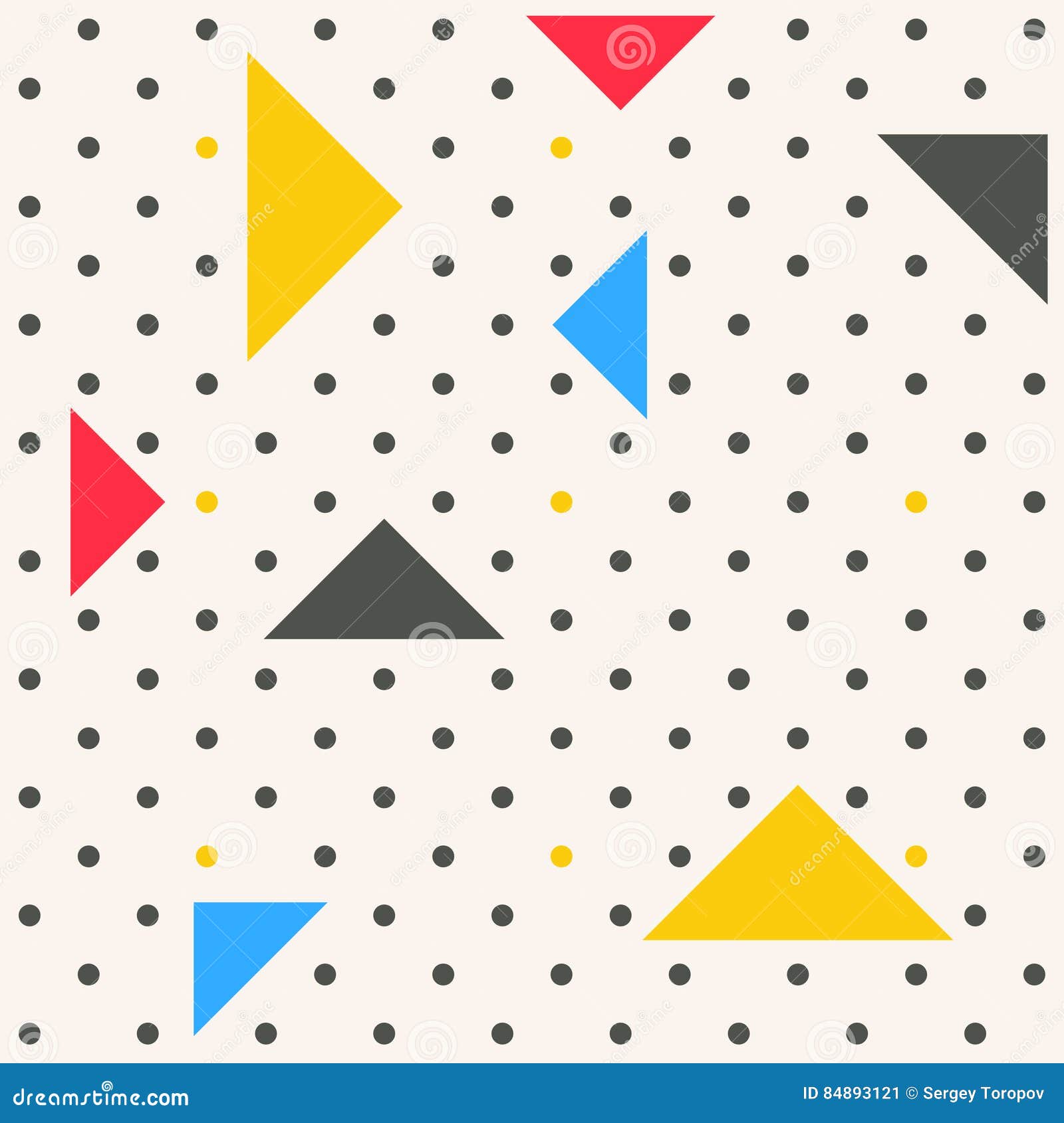 Modern Stylish Seamless Pattern. Repeating Background with Triangles ...