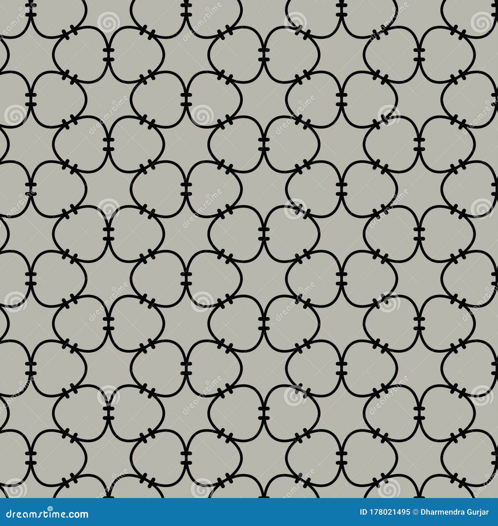 Modern Stylish Seamless Vector Pattern on Grey Background. Repeating ...