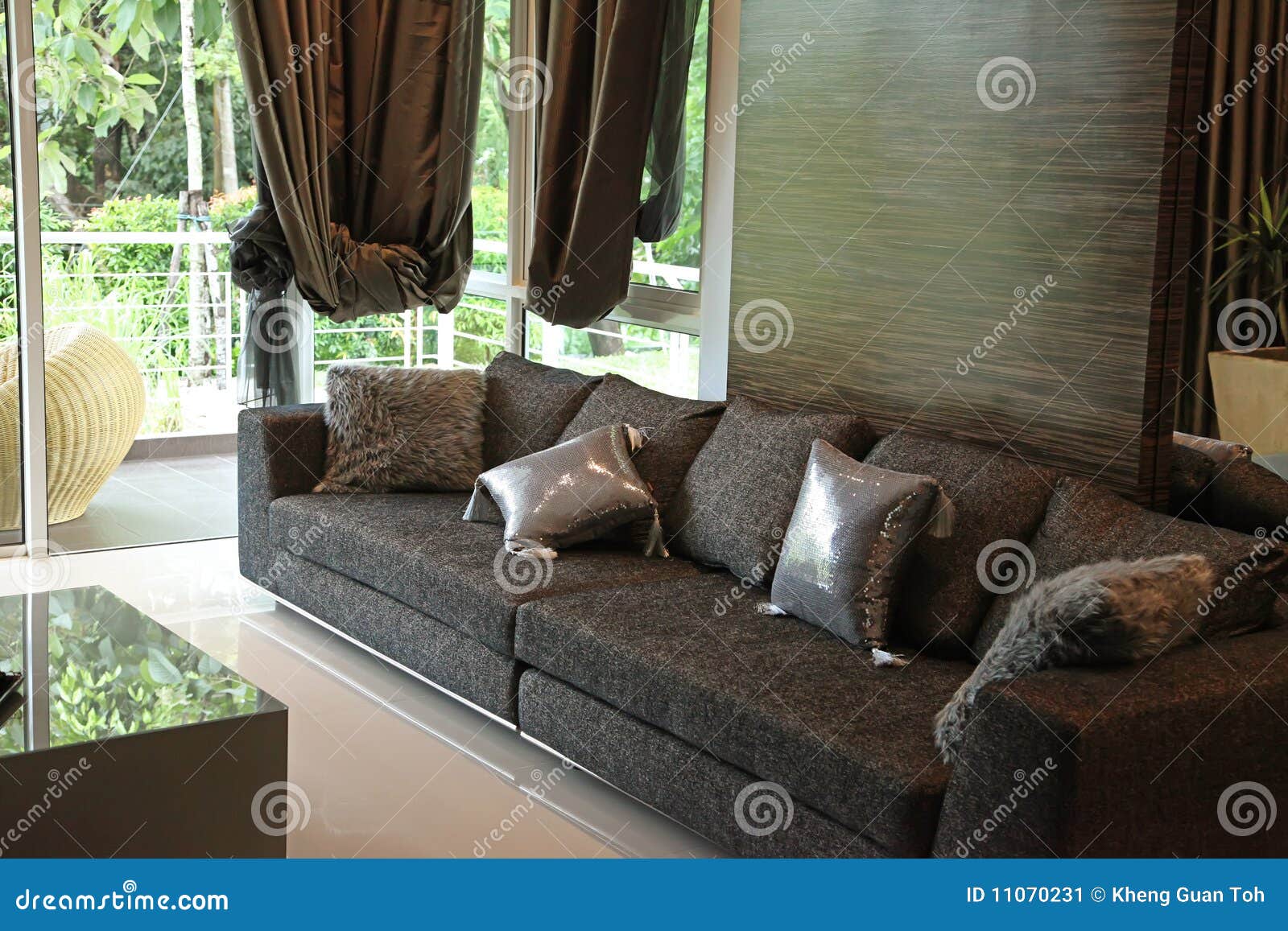Modern stylish sofa stock image. Image of furniture, house - 11070231
