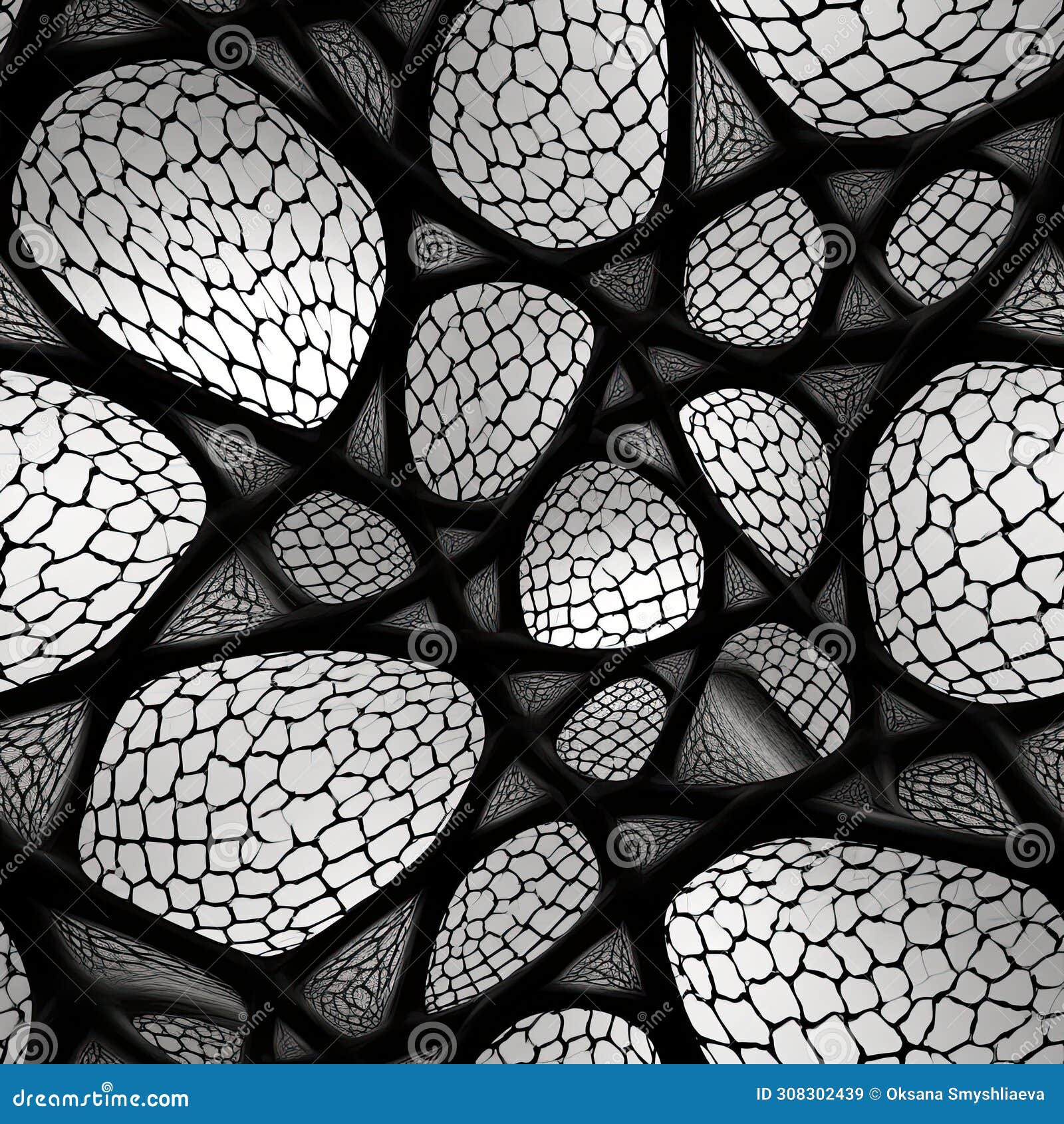 Modern Stylish Texture of Mesh Seamless Pattern. Intricate Black White ...