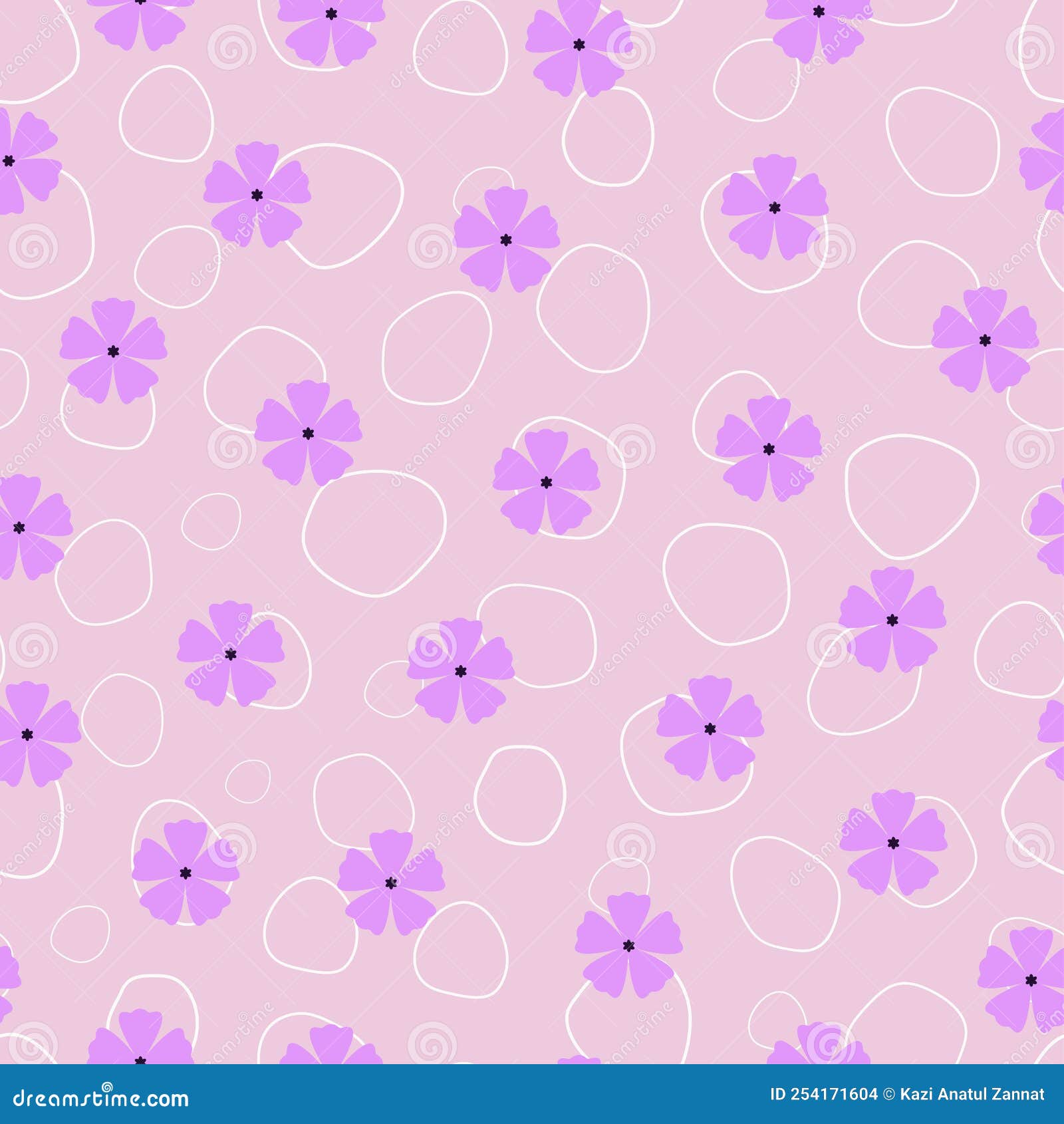 Modern Stylish Vector Ditsy Floral Seamless Pattern Design of Flowers ...